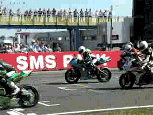 Biker Hit After Failed Start | Best Funny Gifs Updated Daily