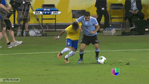 Neymars Dive (Brazil Vs. Uruguay) | Best Funny Gifs Updated Daily